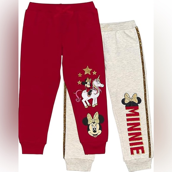 Disney | Bottoms | Disney Minnie Mouse Girls 2 Pack Pants For Toddler ...